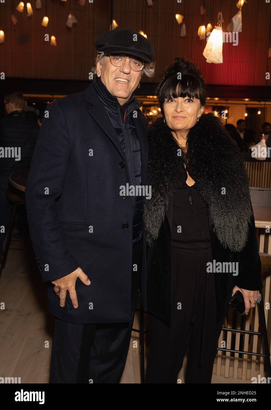 Giorgio Locatelli and Plaxy Locatelli attending the gala opening of ...