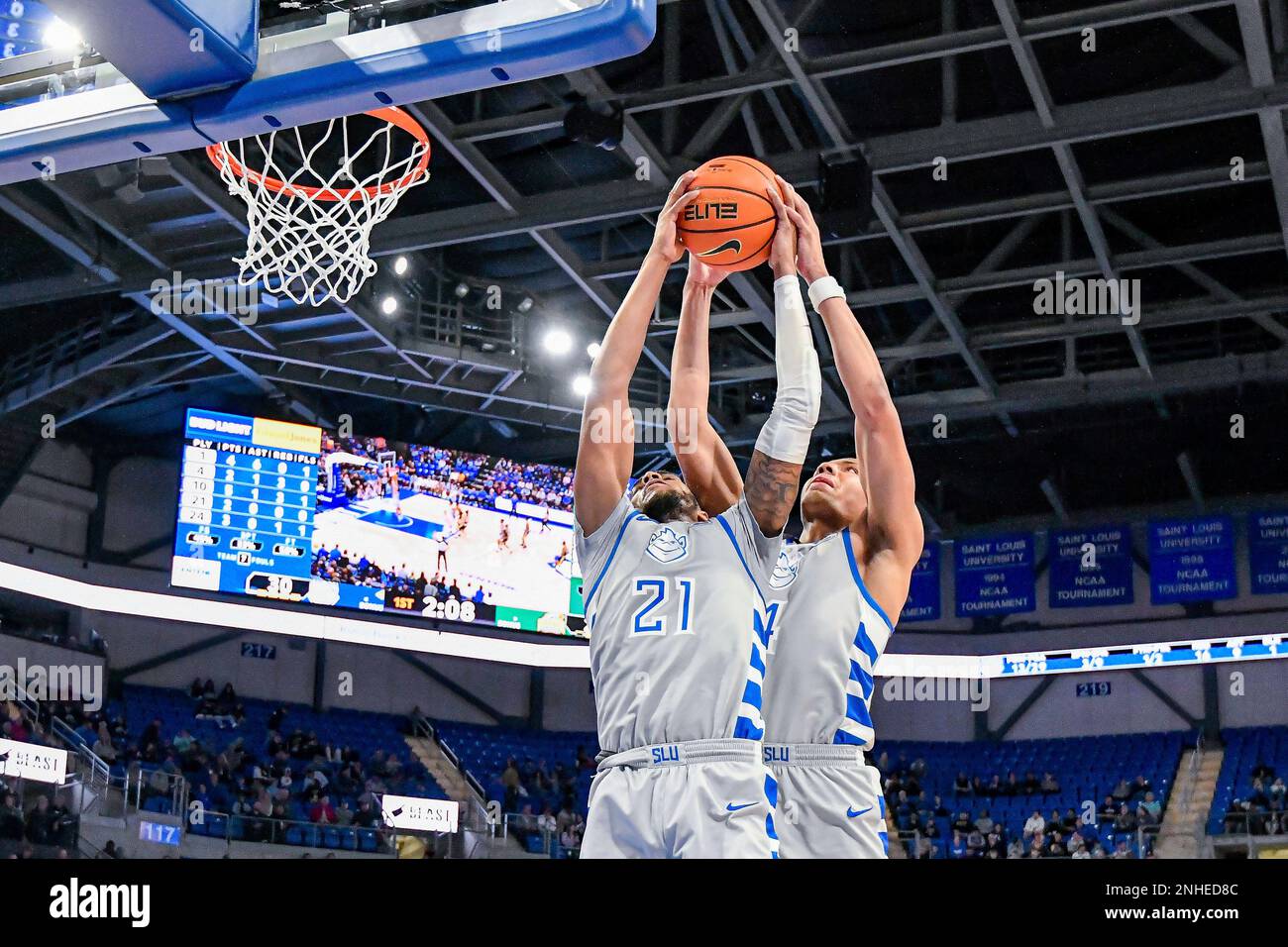 JANUARY 11, 2023: Saint Louis Billikens guard Sincere Parker (21) and ...