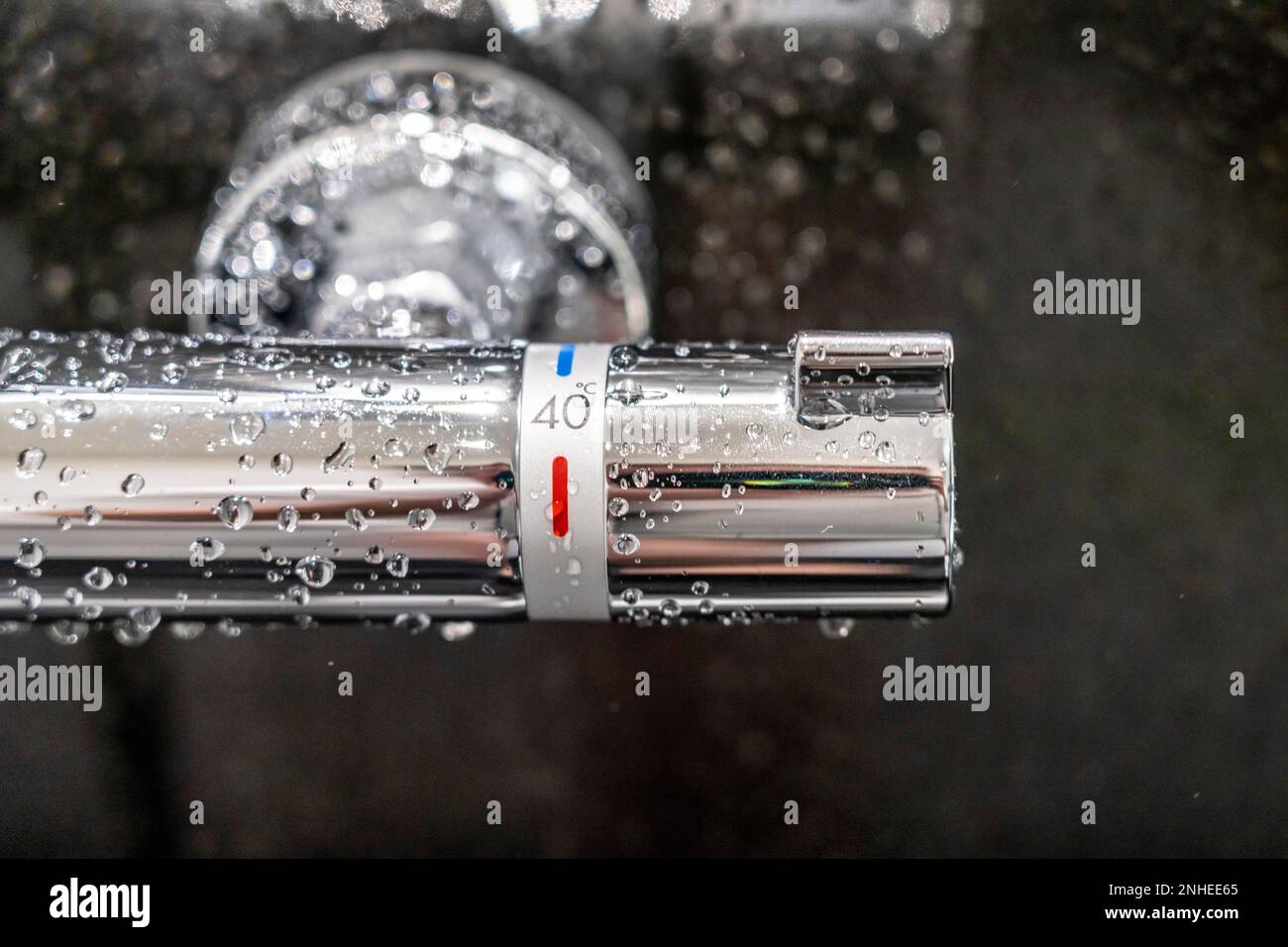 Shower, fitting, temperature control, temperature control of the shower ...