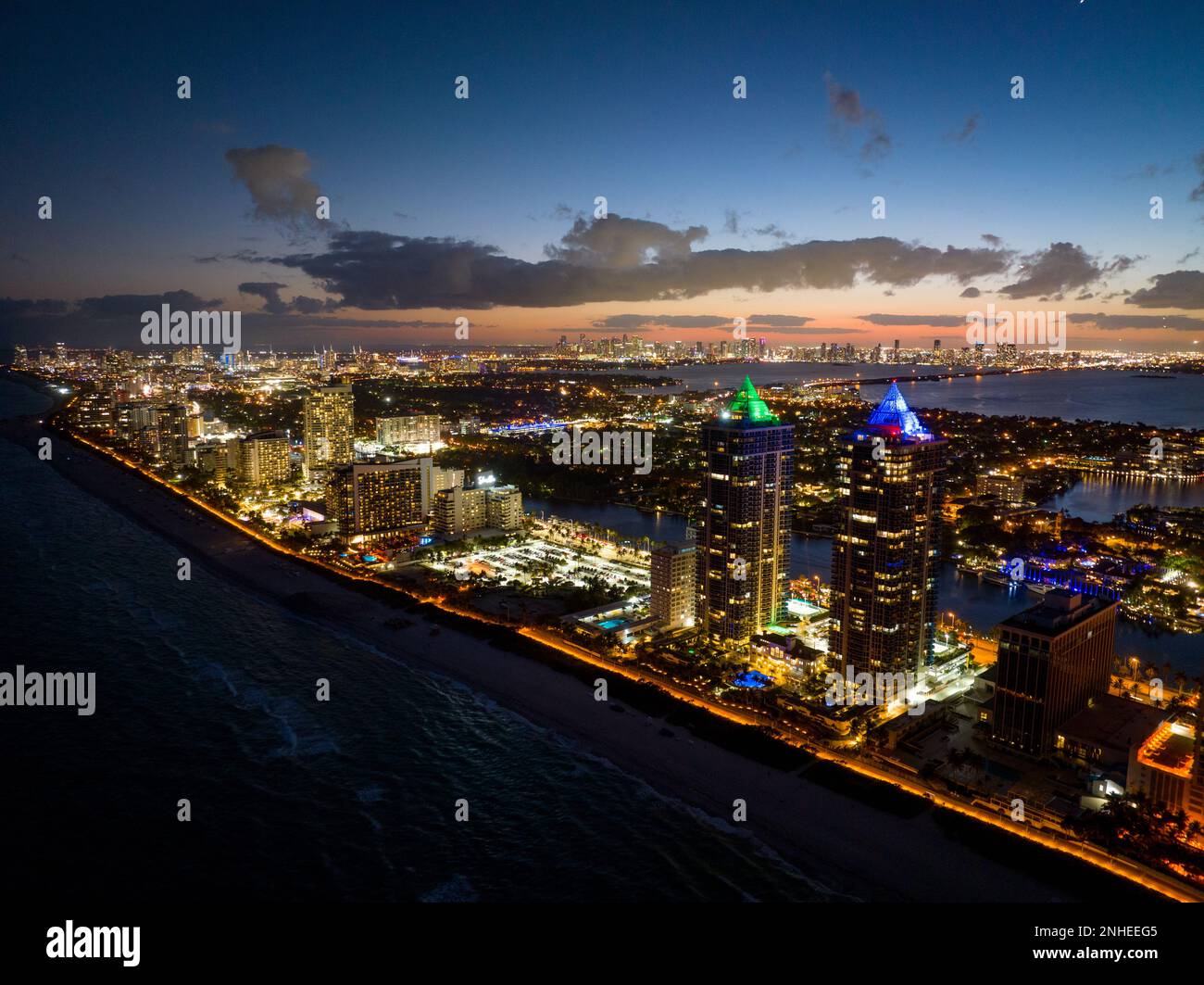Aerial miami beach 2023 hi-res stock photography and images - Alamy