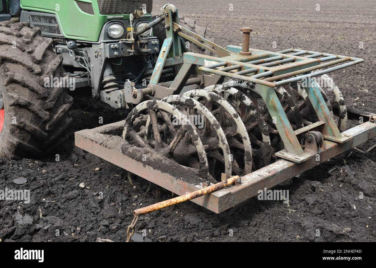 Tractor drilling, Schleswig-Holstein, Germany Stock Photo - Alamy