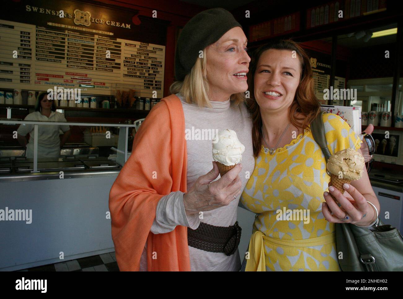 scandals15 024 mac.jpg Pat and her adopted daughter Starling Bradshaw at Swensen's Ice Cream ...