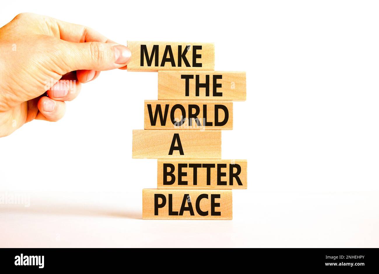 Make a better world symbol. Concept words Make the world a better place ...