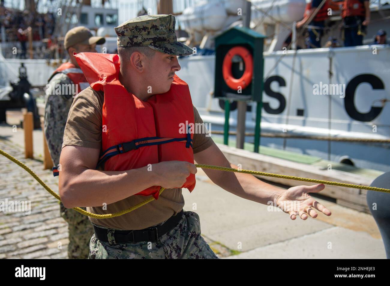 Boston (July 29, 2022) U.S. Navy Airman Lance Garrison, from Farmington ...
