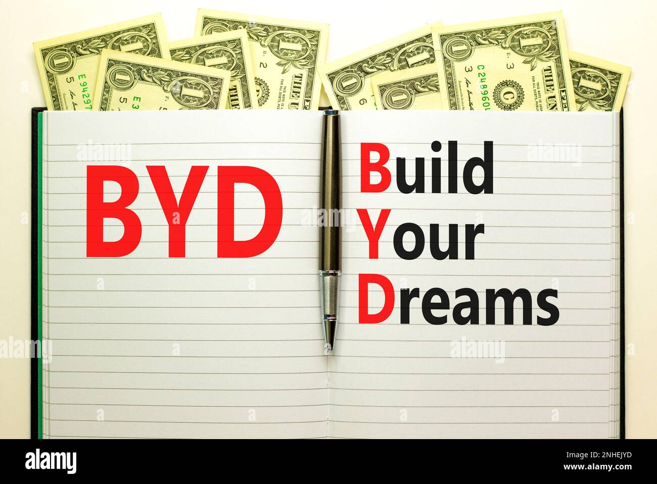 BYD build your dreams symbol. Concept words BYD build your dreams on ...