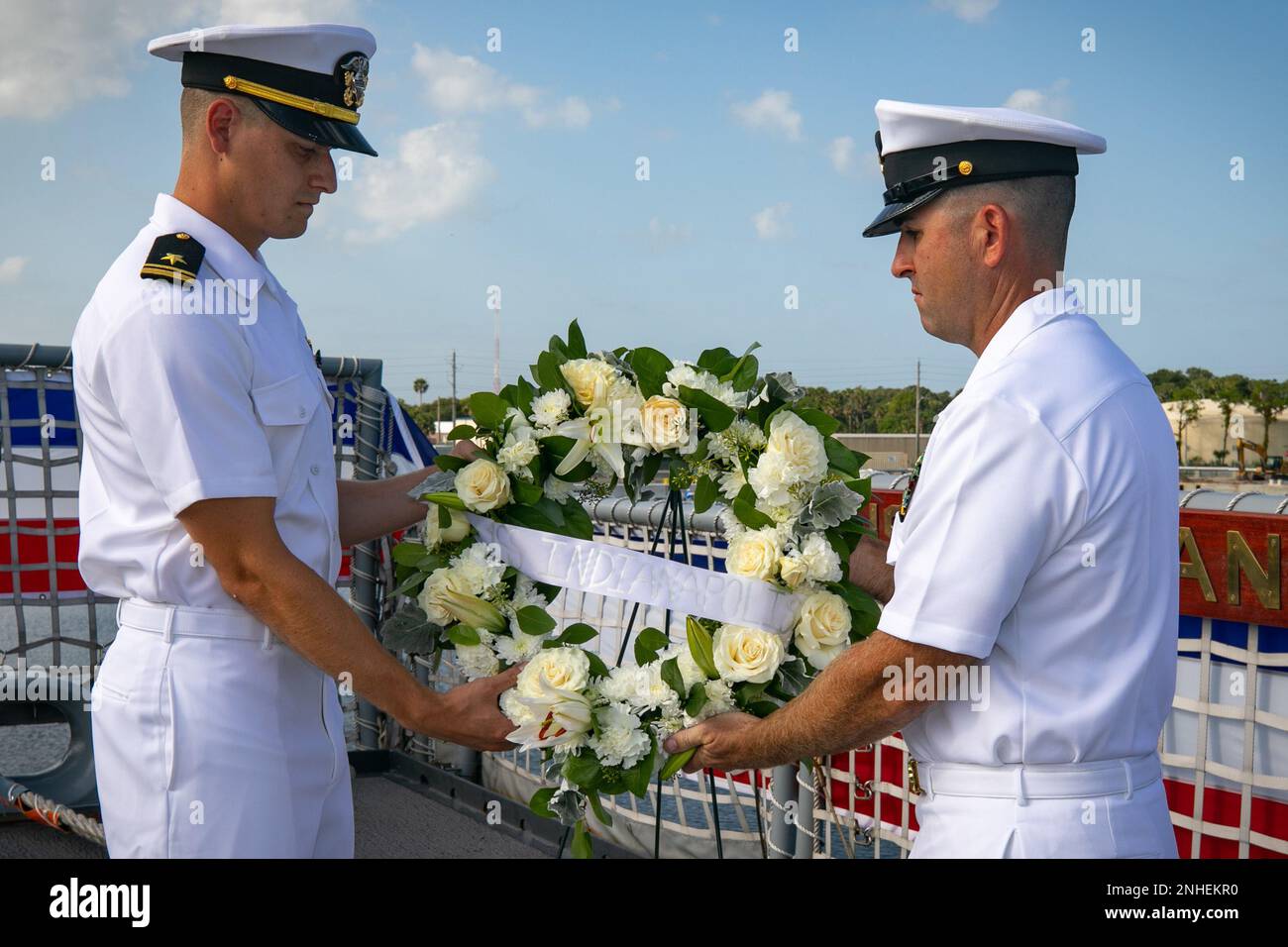 NAVAL STATION MAYPORT, Fla. (July 29, 2022) Lt.j.g. Joseph Lupinski and ...