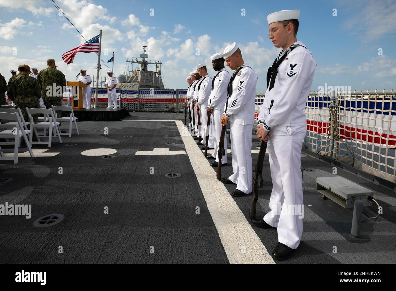 NAVAL STATION MAYPORT, Fla. (July 29, 2022) Sailors aboard the Freedom ...