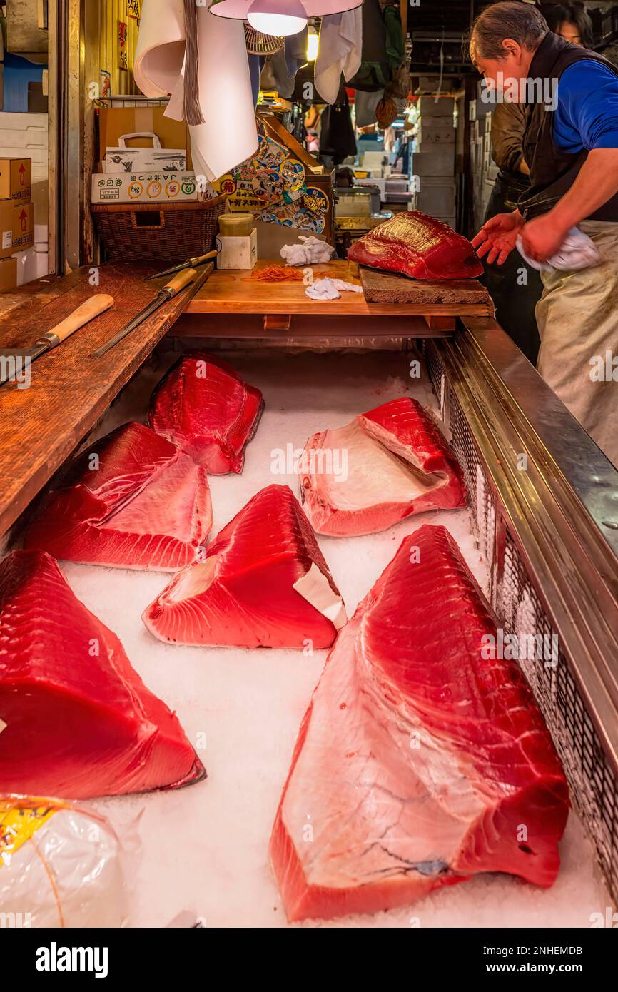 Tokyo Japan. Fish Market Stock Photo - Alamy