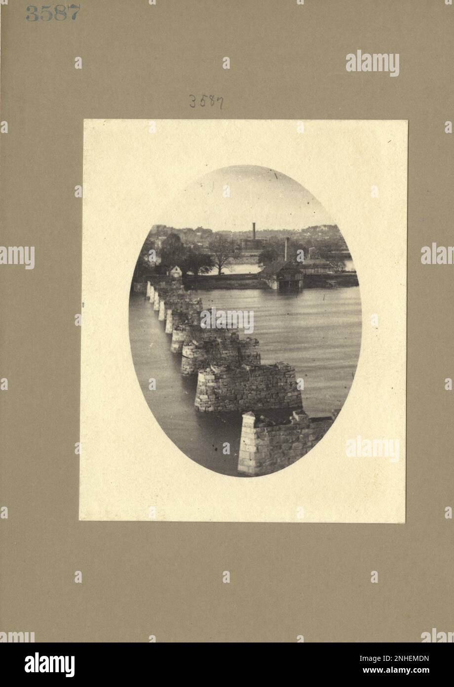 Ruins of Mayo's Bridge at Richmond, Virginia 19th Century Mathew Brady ...