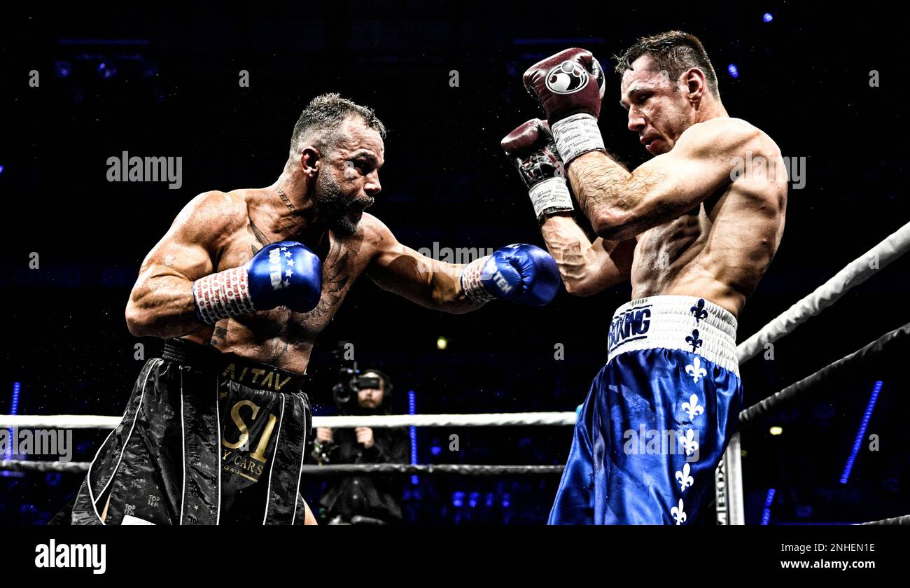 Boxing, Felix Sturm GER (blue trousers) vs Suekrue Altay TUR (black ...