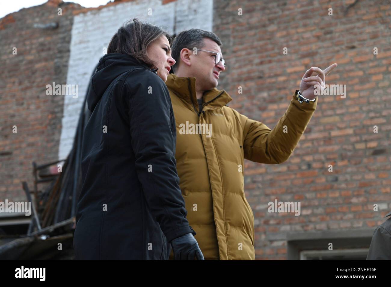 German foreign minister Annalena Baerbock, left, and Ukraine's Foreign ...