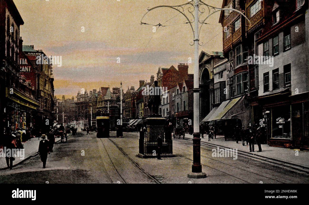 Broad st reading 1908 Stock Photo - Alamy