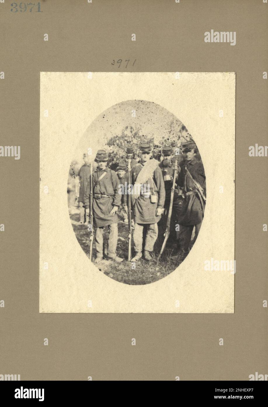 Group of Company "F", 4th Michigan Infantry 19th Century Mathew Brady ...