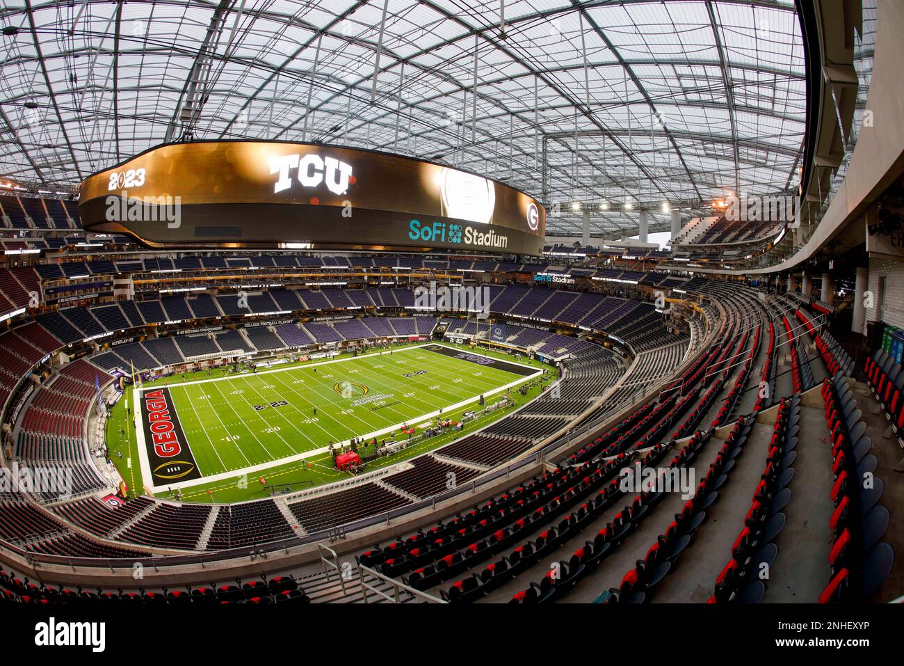 January 09, 2023 General overview interior of SoFi Stadium before CFP ...