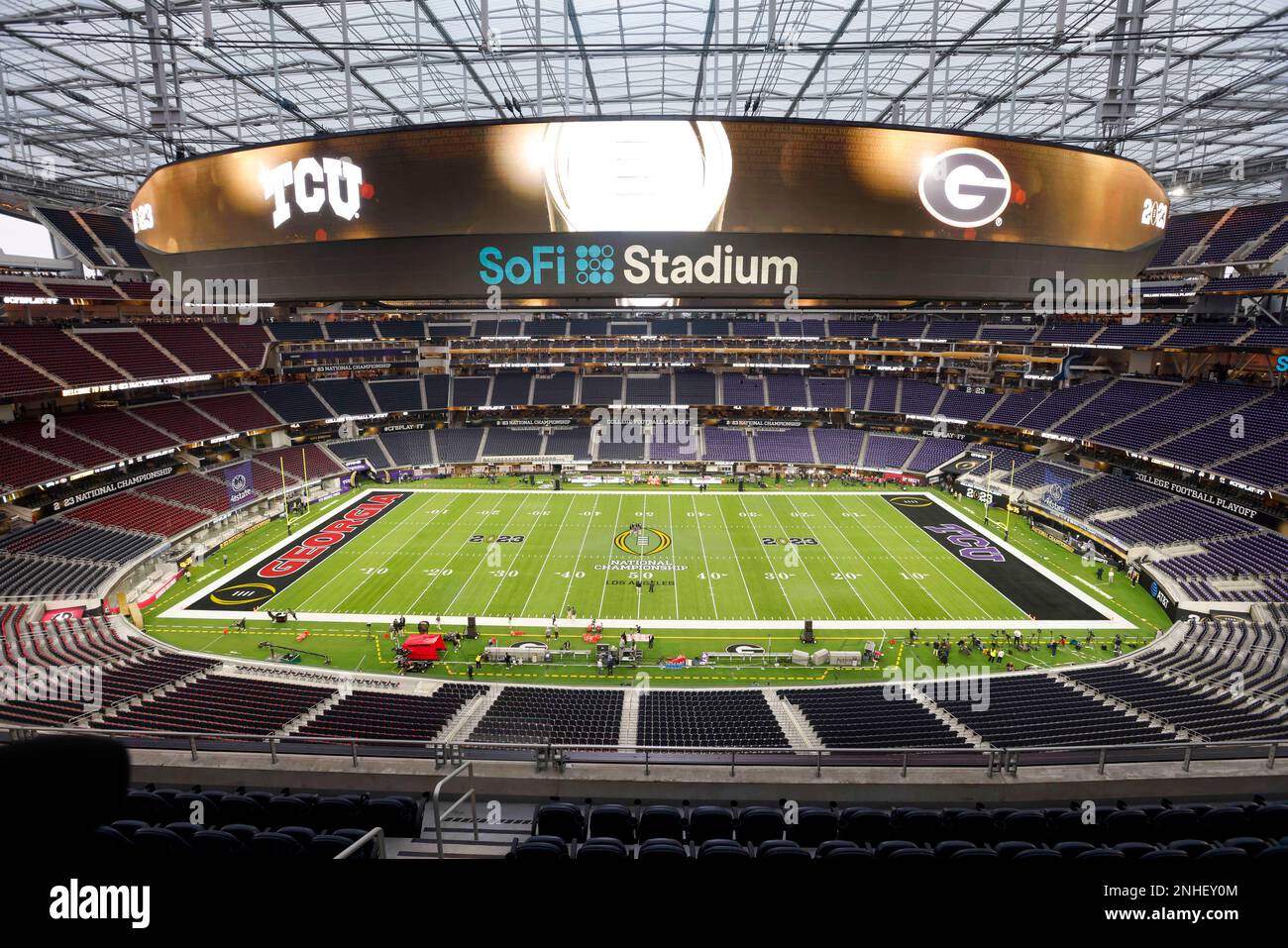 January 09, 2023 General overview interior of SoFi Stadium before CFP ...
