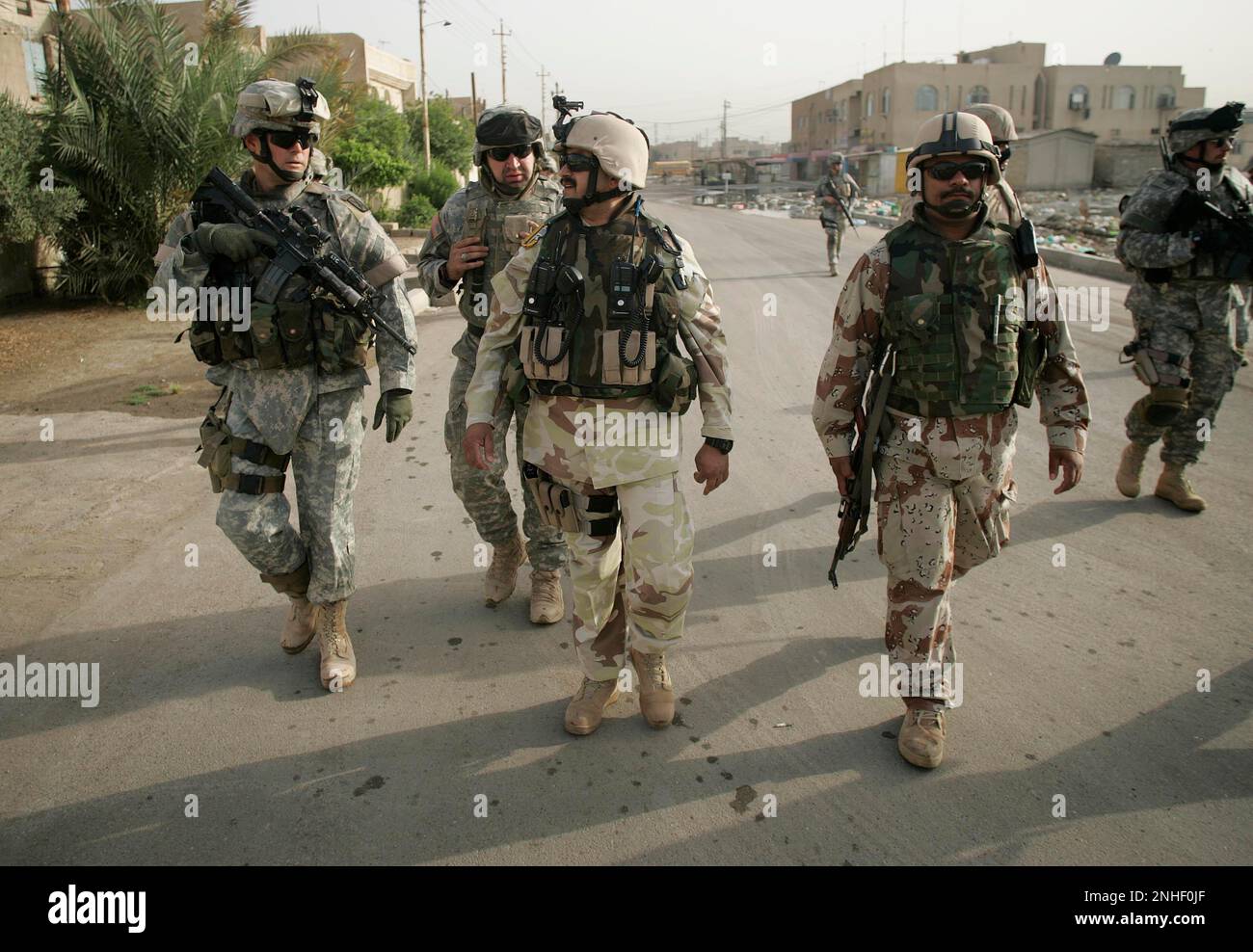 iraq16 033 mac.jpg US Army Lt. Col. Bill Burleson walks the Ameriya ...