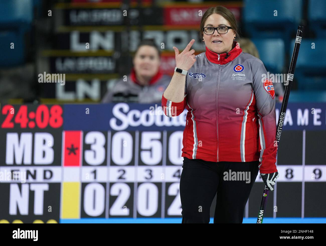 February 21, 2023, KAMLOOPS, BC, CANADA: Northwest Territories skip ...