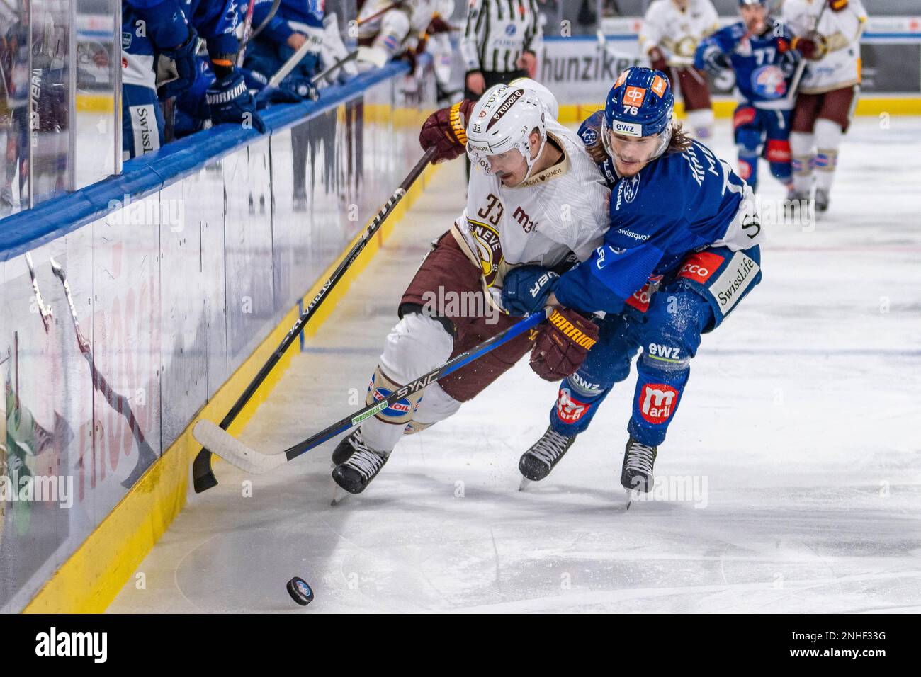 February 21, 2023, Zurich, Swiss Life Arena, NL: ZSC Lions - Geneve ...