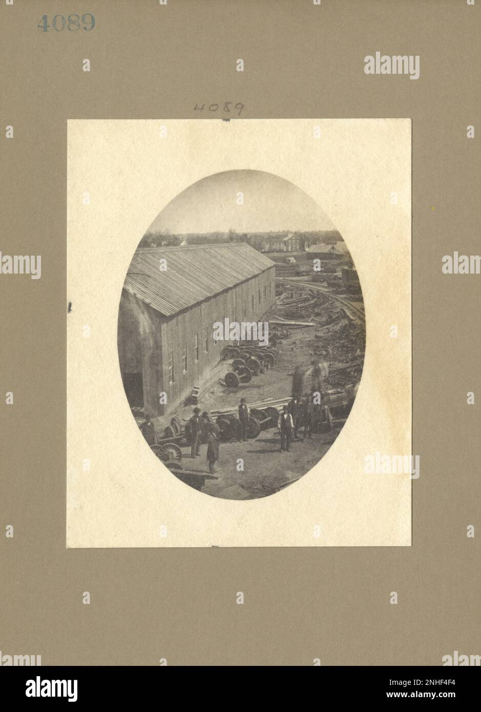 Railroad repair shops 19th Century Mathew Brady, Quartermaster, and ...