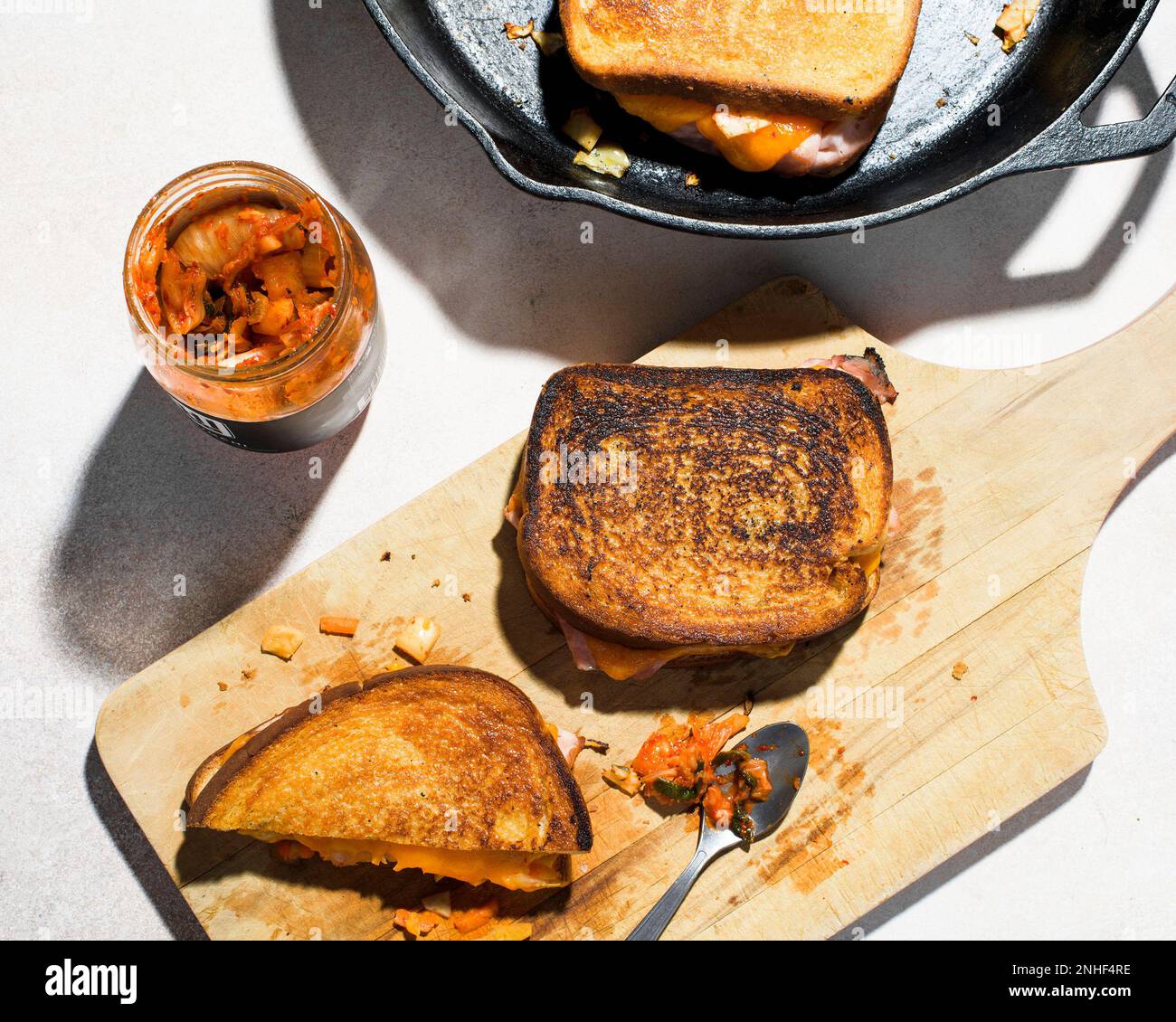 This image released by Milk Street shows a recipe for Kimchi Grilled ...