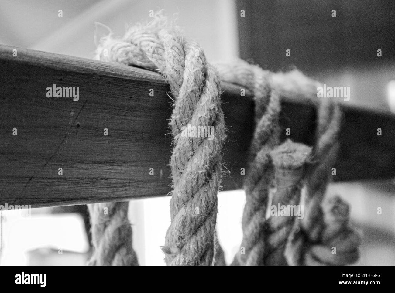 Rope still life Black and White Stock Photos & Images - Alamy