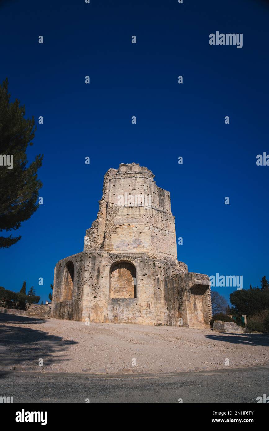 The monument Tour Magne in Nîmes, France Stock Photo - Alamy