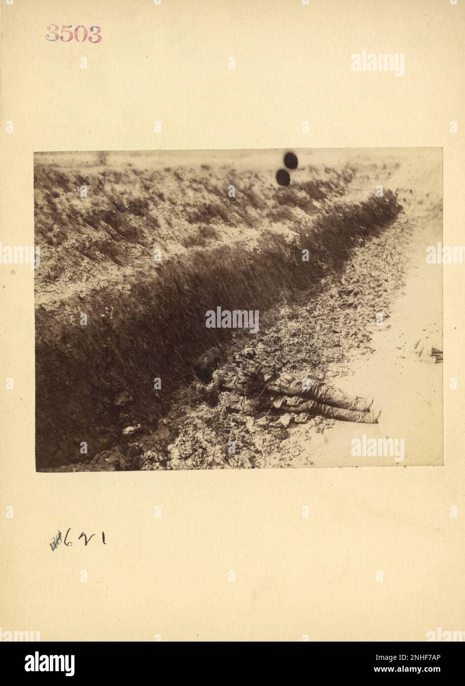 Dead soldier in the trenches before Petersburg 19th Century Mathew ...