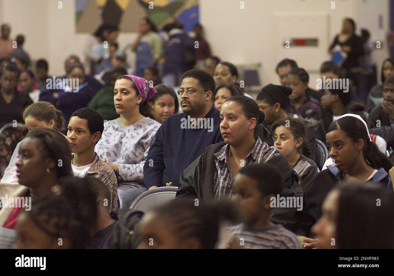 crowded school cafeteria