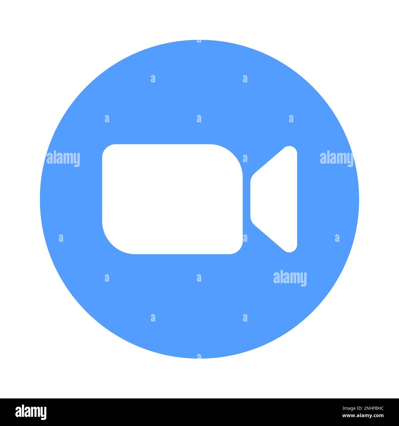 Zoom social media app icon. Square shape vector illustration Stock ...