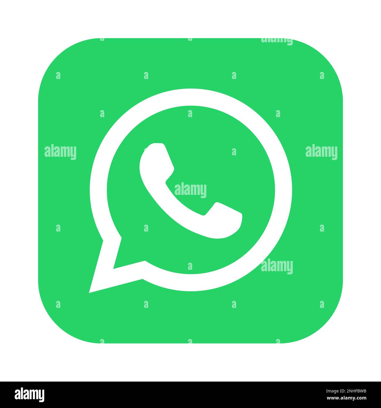 WattsApp instant messaging app icon. Square shape vector illustration ...