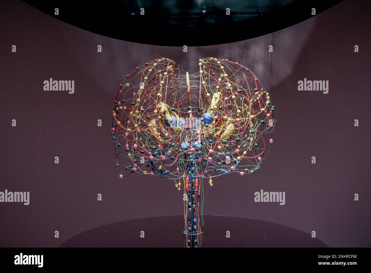One of the pieces that simulates a brain in the exhibition 'Cerebro(s ...