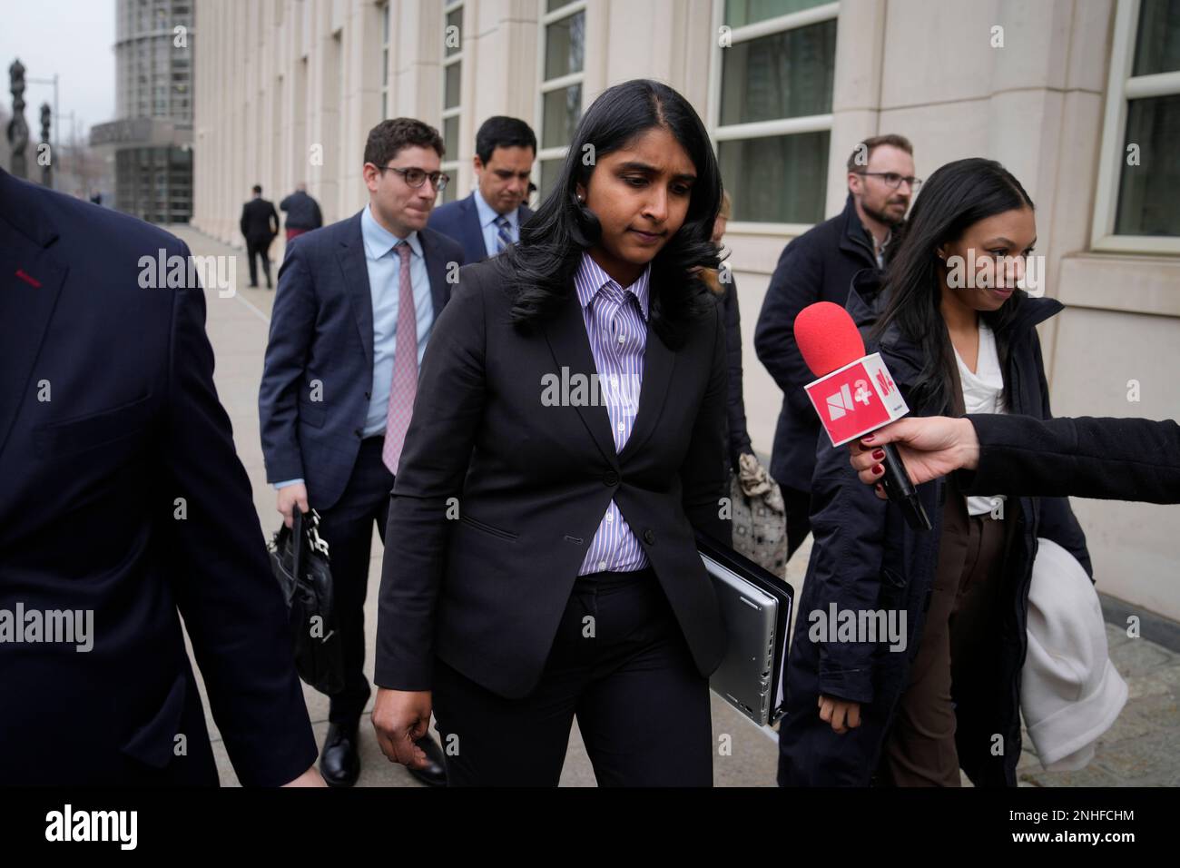 Saritha Komatireddy, center, Chief, International Narcotics and Money ...