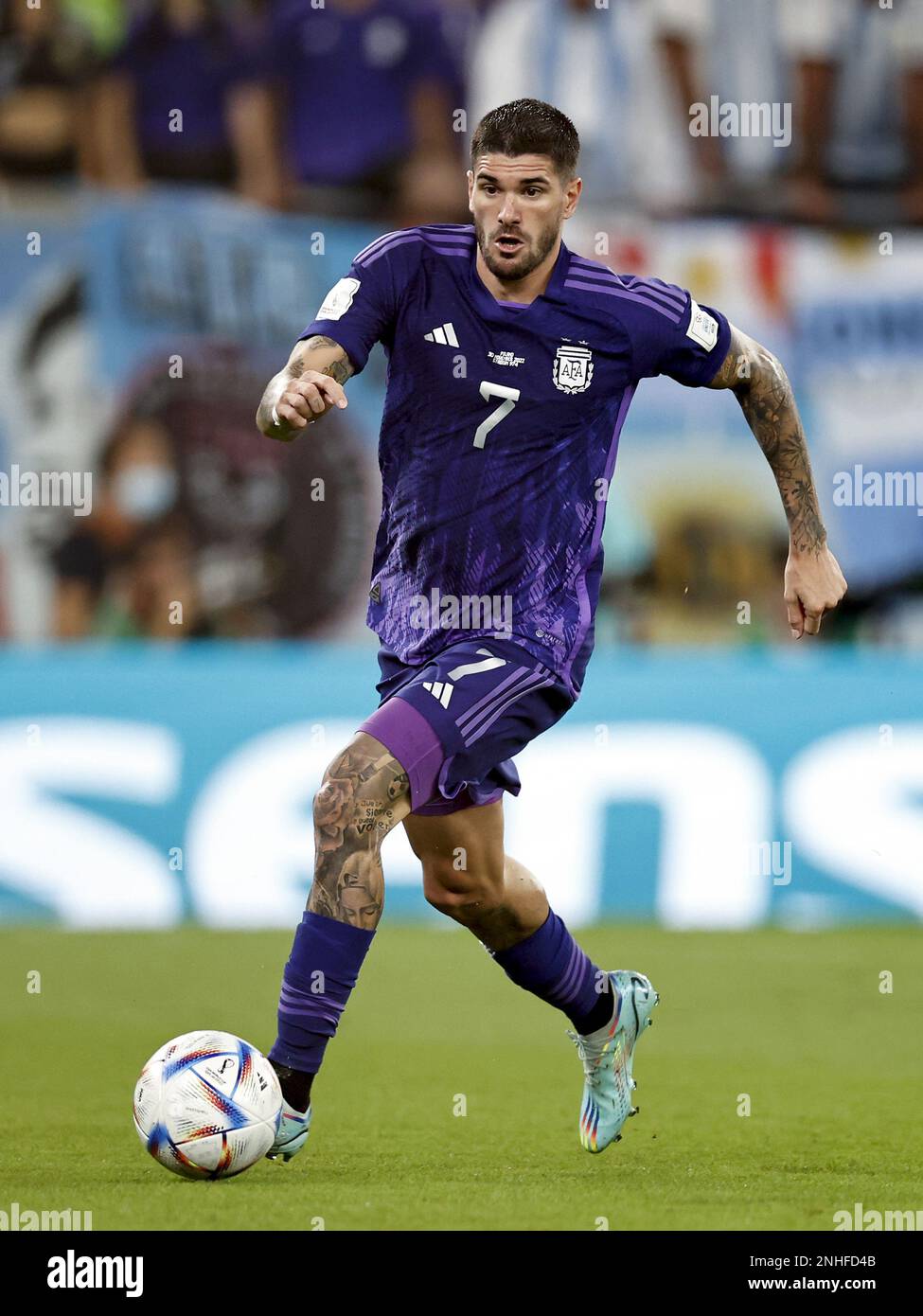 DOHA - Rodrigo De Paul of Argentina during the FIFA World Cup Qatar ...