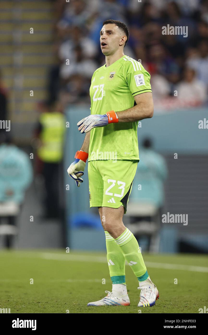 DOHA - Argentina goalkeeper Damian Emiliano Martinez during the FIFA ...