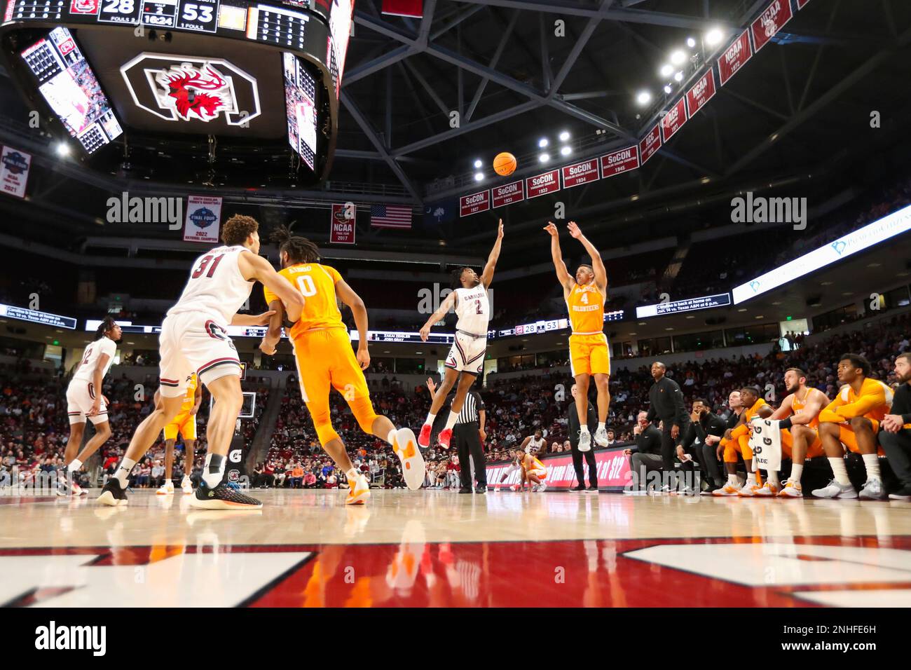 COLUMBIA, SC - JANUARY 07: Tyreke Key (4) of the Tennessee Volunteers ...