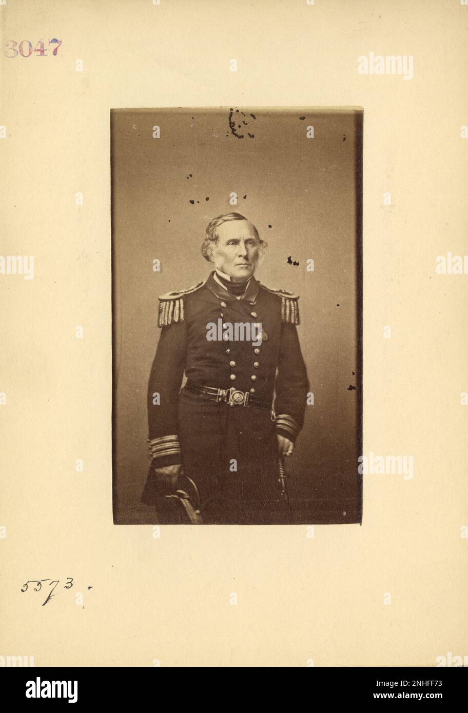 Rear Admiral Samuel L. Breese 19th Century Mathew Brady, Quartermaster ...