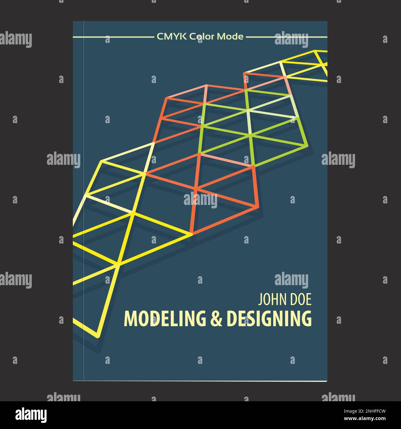 Abstract tech template of cover design for brochure, textbook or ...