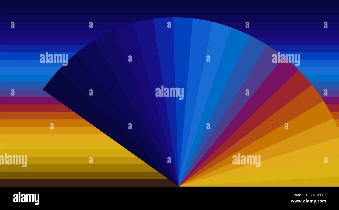 Geomety of colour. Multicolored background with gradient color stripes ...