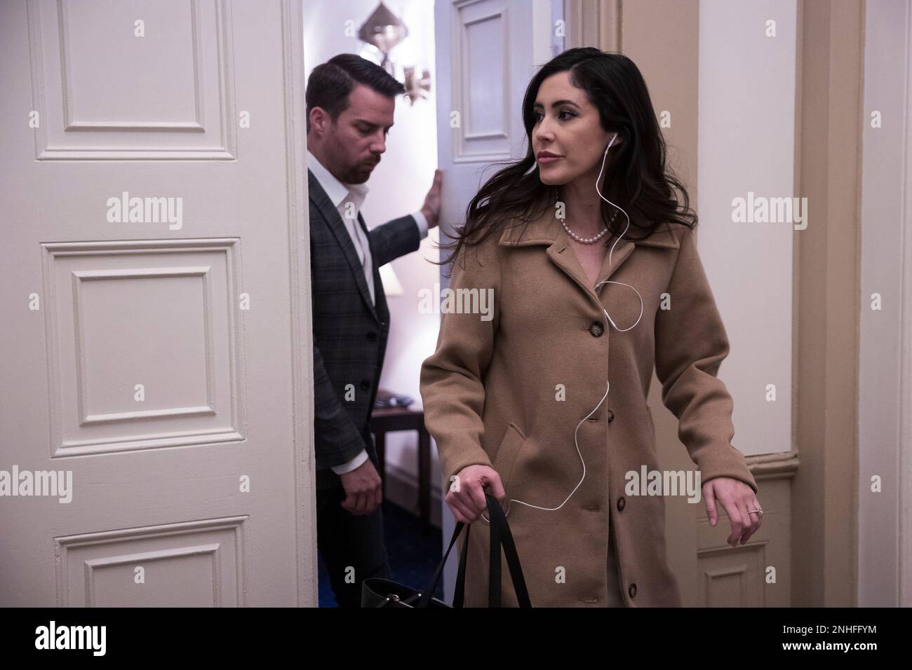 Rep. Anna Paulina Luna (R-Fla.) departs a meeting during the House ...