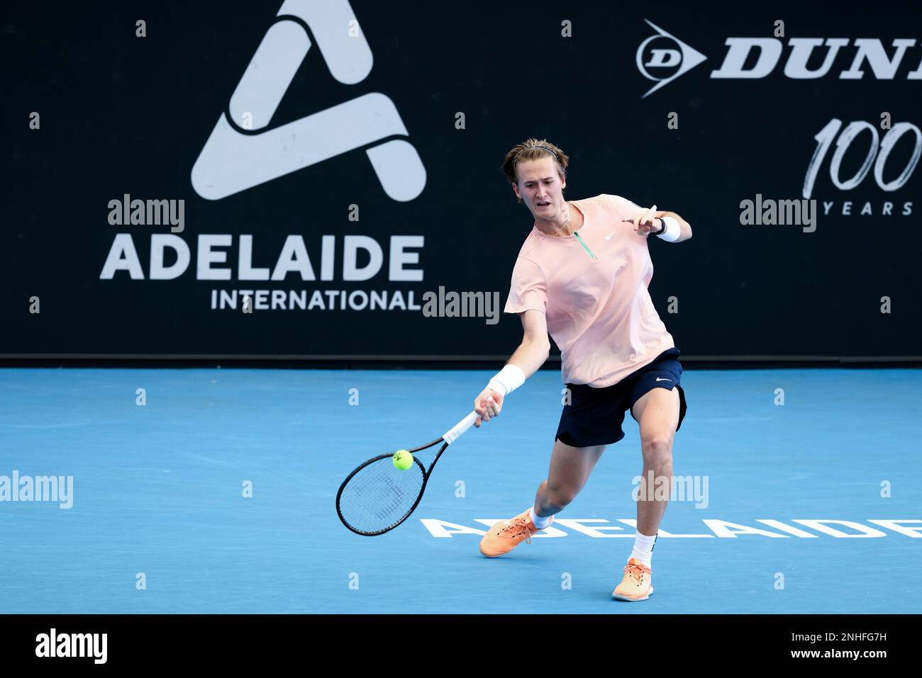 ADELAIDE, AUSTRALIA - JANUARY 07: Sebastian Korda of United States ...