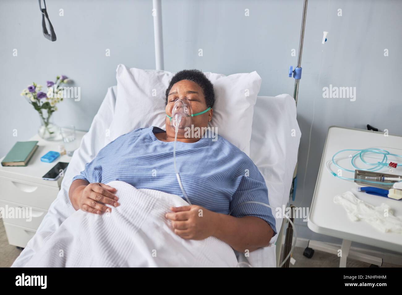 Blonde Girl In Coma In Hospital