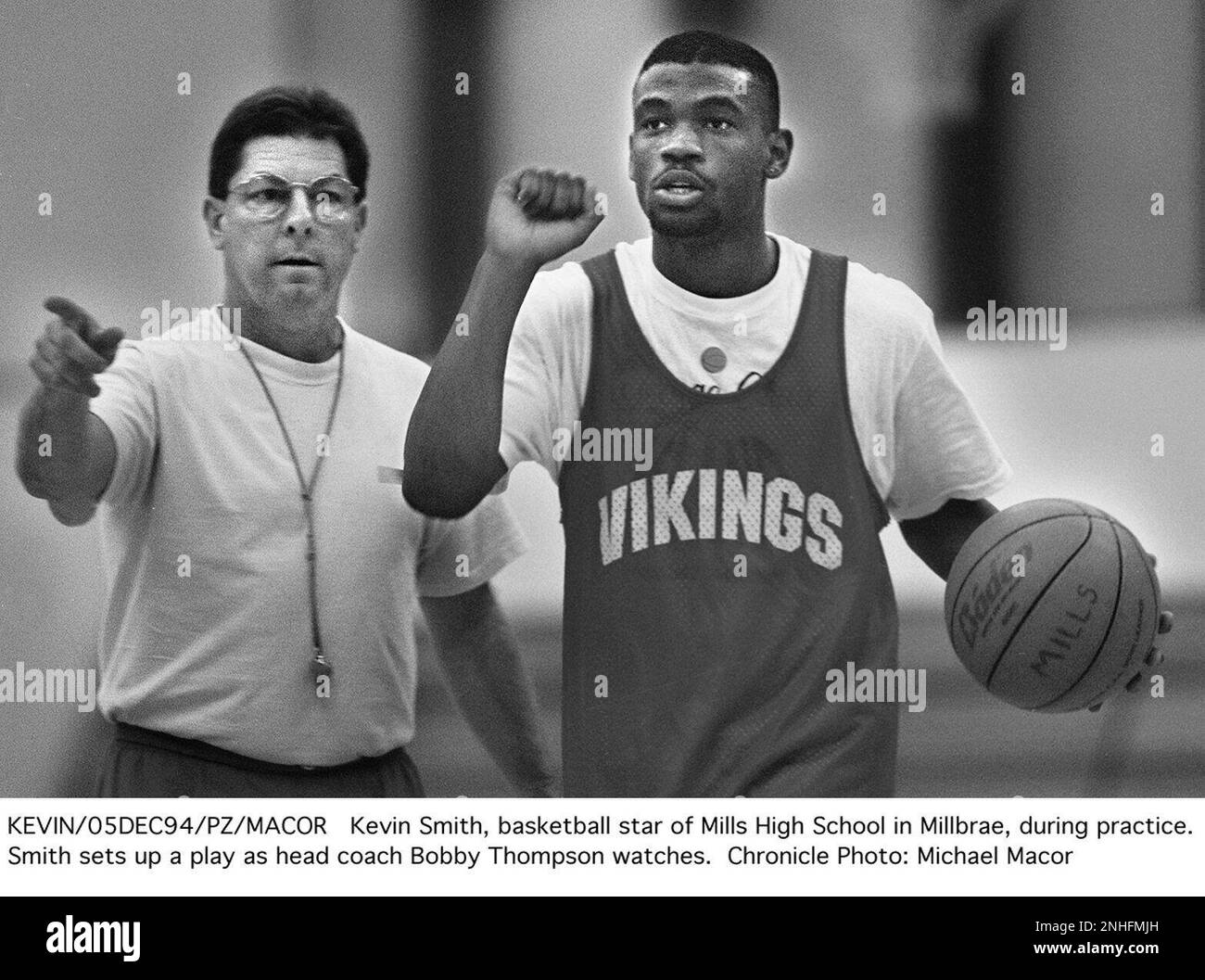 KEVIN/05DEC94/PZ/MACOR Kevin Smith, basketball star of Mills High ...