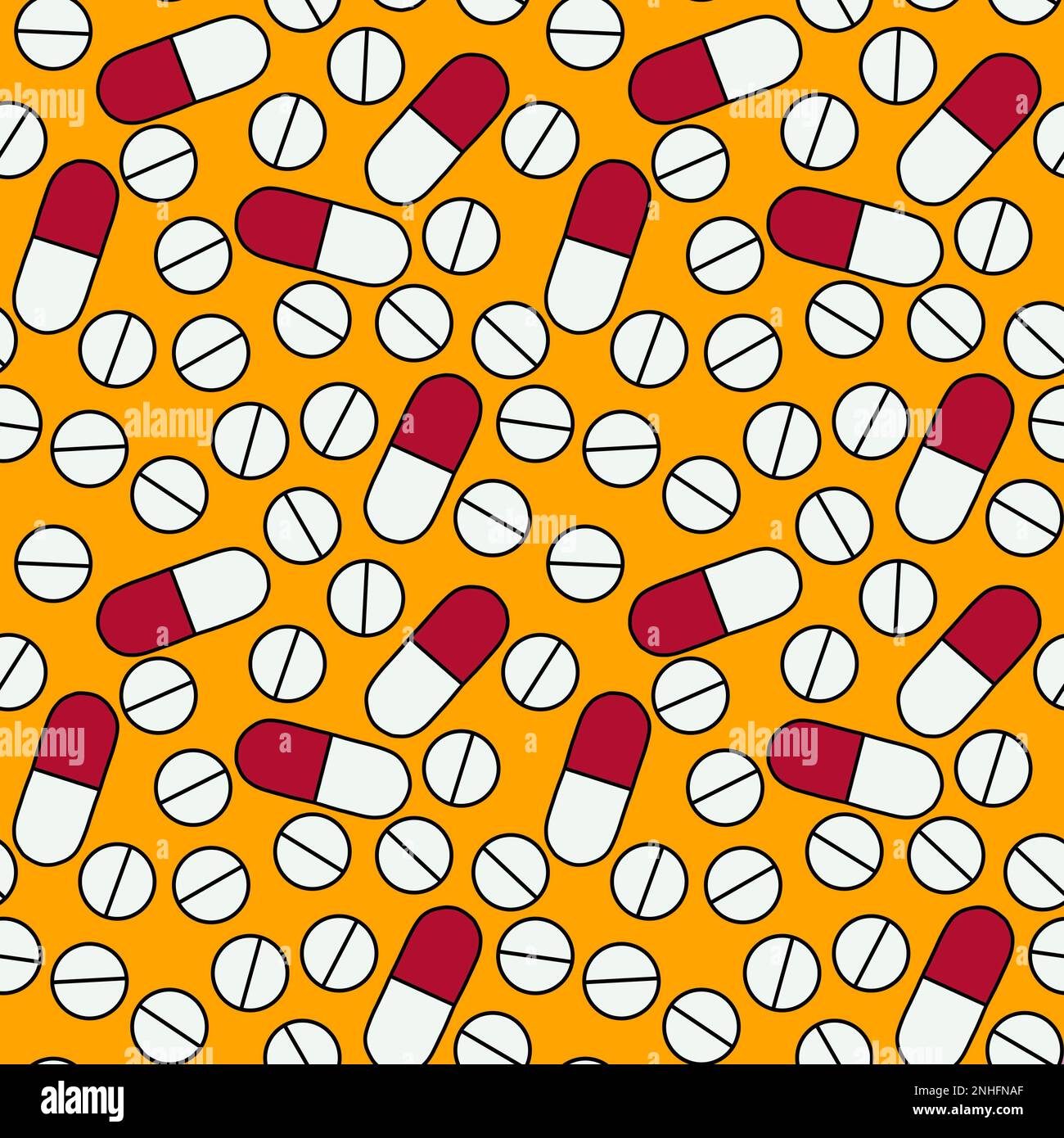 Cartoon medicine seamless pills pattern for wrapping paper and clothes ...