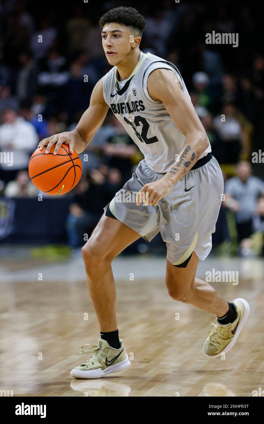 January 5, 2023: Colorado Buffaloes guard Nique Clifford (32) dribbles ...