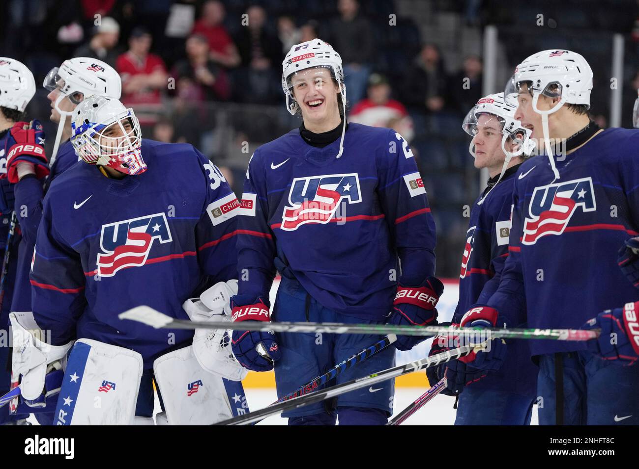 United States' Kaidan Mbereko, Charlie Stramel, Gavin Brindley and ...