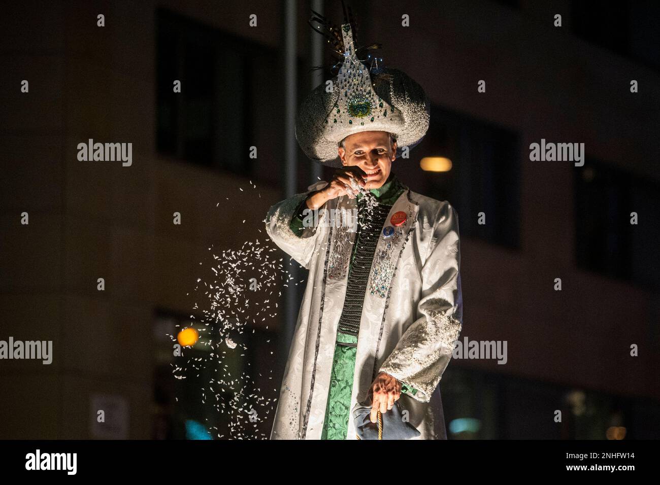 The Magician King Gaspar during the Three Kings Parade 2023, on January ...