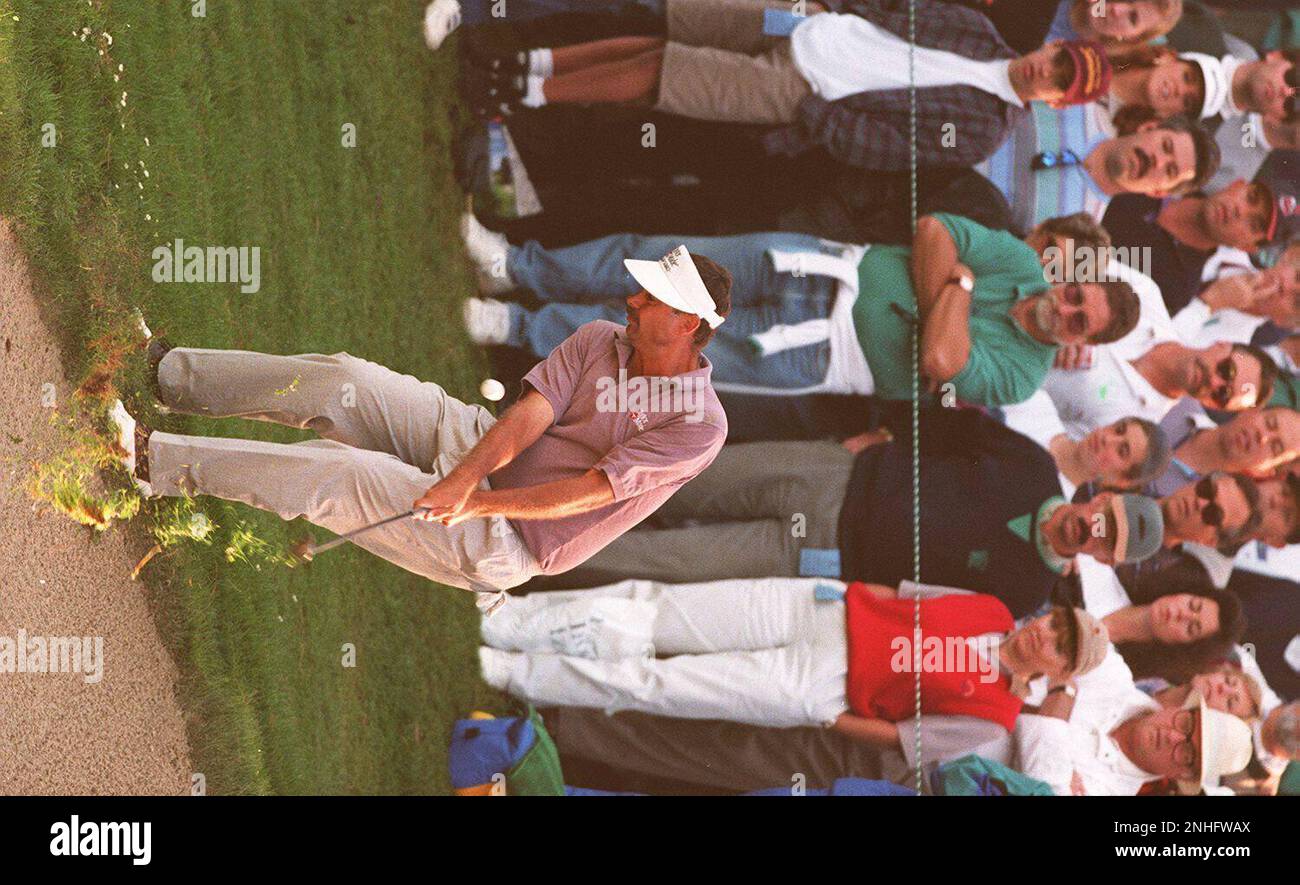PGA BRYANT/C/30OCT94/SP/MACOR BRAD BRYANT WITH HIS CHIP SHOT ON 18 ...