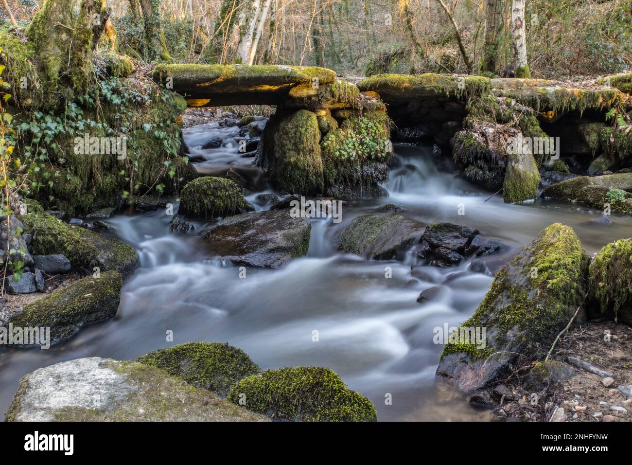 La Rochette - Vue hivernale du pont celtique Stock Photo - Alamy