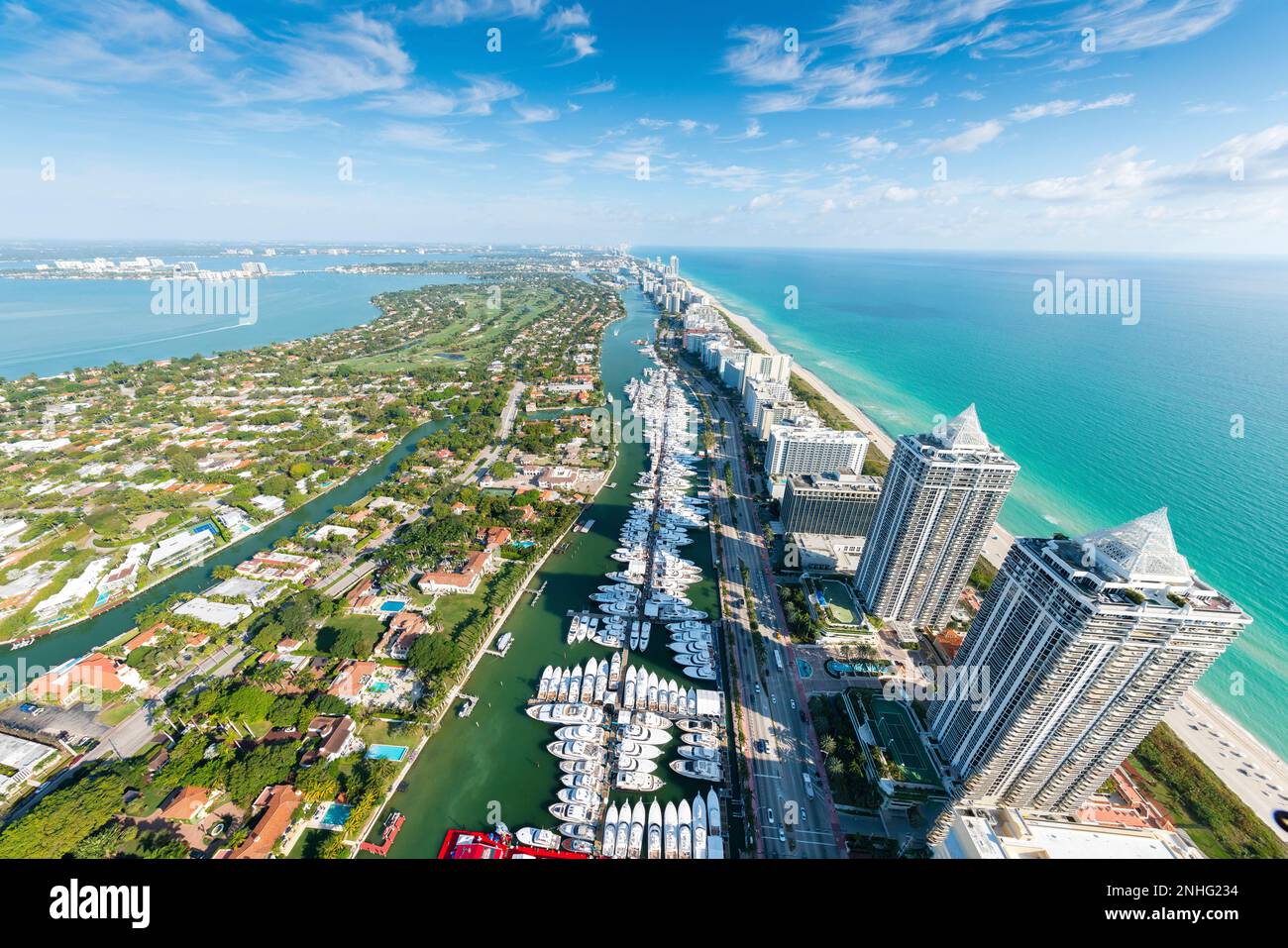Miami helicopter hi-res stock photography and images - Alamy