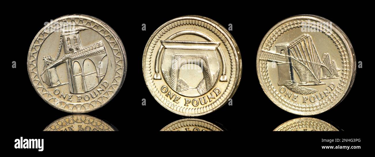 Egyptian arch one pound coin hi-res stock photography and images - Alamy